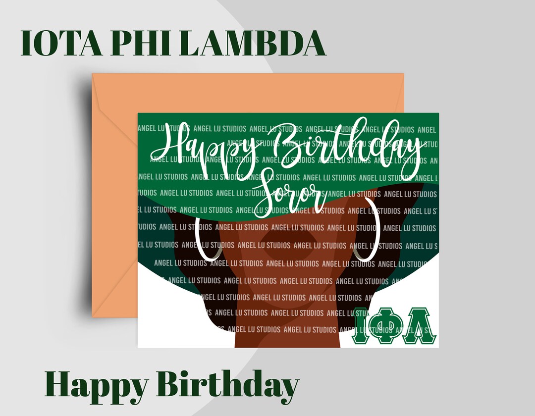 Iota Phi Lambda African American Greeting Card, Iota Phi Lambda Inspired Cards, Iota Phi Lambda ...