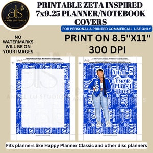 Happy Planner Classic 7x9.25 Printable | Zeta Phi Beta Inspired Planner ...