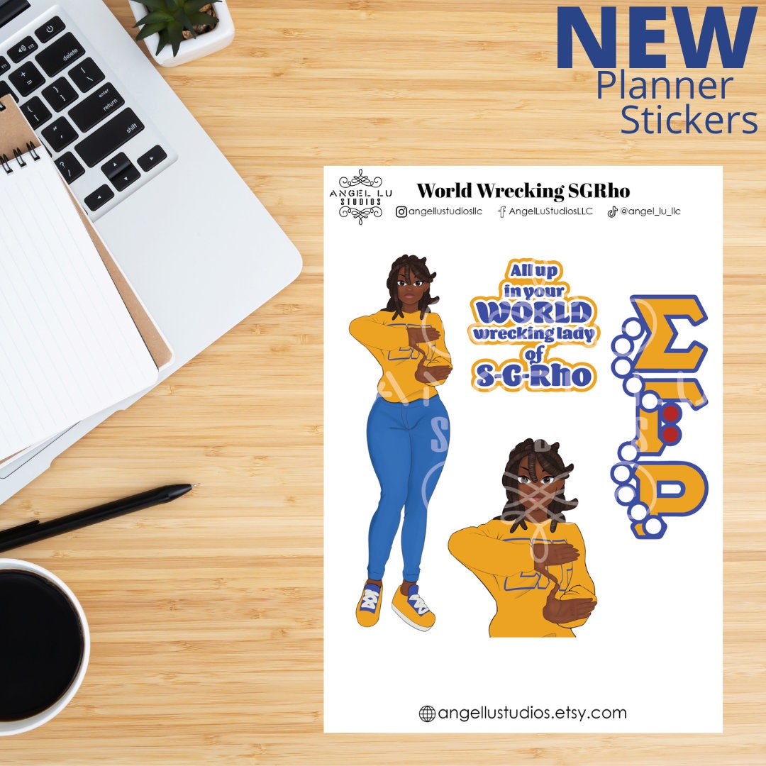 Sigma Gamma Rho Planner Stickers, Sgrho Inspired Stickers, 1922, World ...