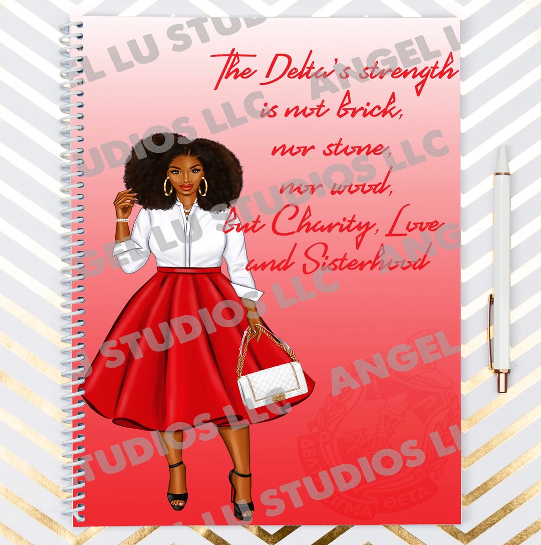 DST, Delta Sigma Theta, the Delta's Strength Notebook, 5 1/2 X 8 1/2 - Etsy