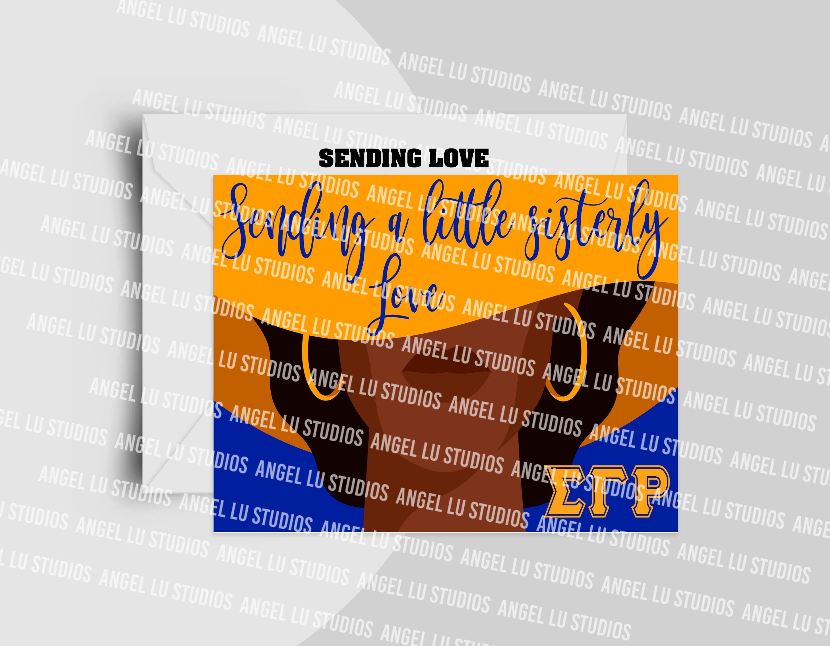 Sgrho Inspired Cards Sigma Gamma Rho Card 3 1/2 X 5 or 5 X 7 - Etsy