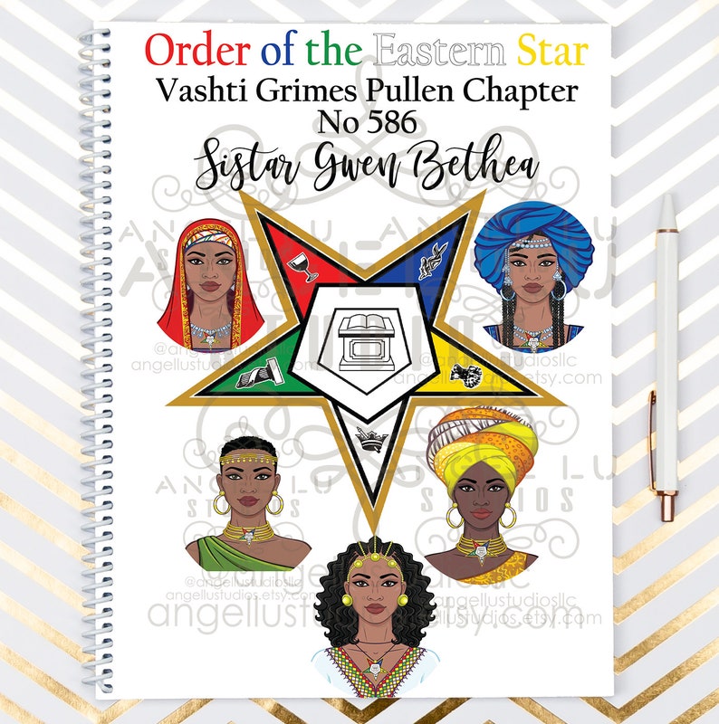 Order of Eastern Star All Heroine Notebook, Past Worthy Matron OES ...