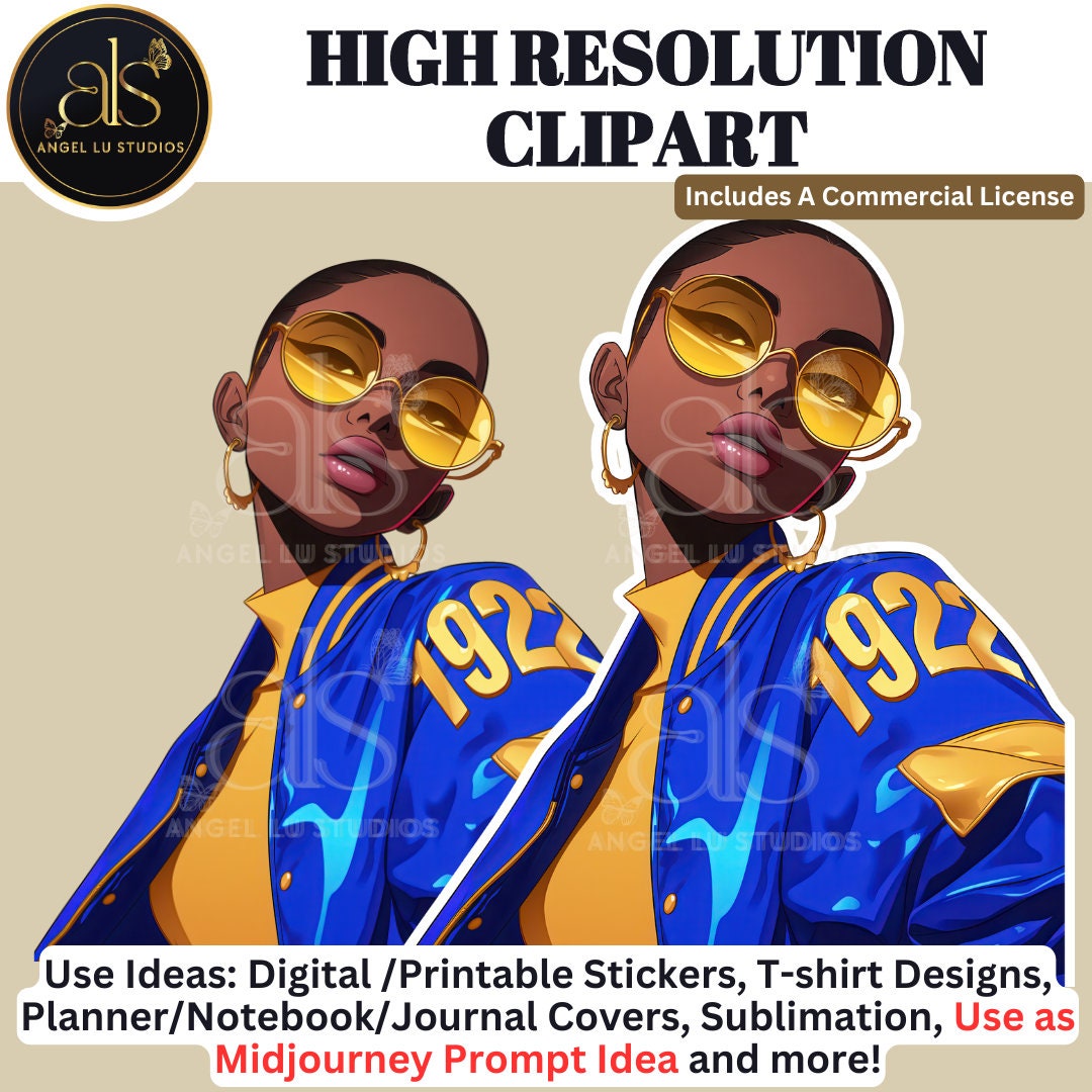 Sorority Girls Clipart, Sigma Gamma Rho Sorority, Sisterhood Blue and ...