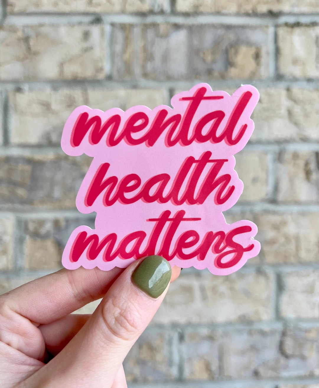 Mental Health Matters Sticker | Self Care | Love | Waterproof | Laptop ...