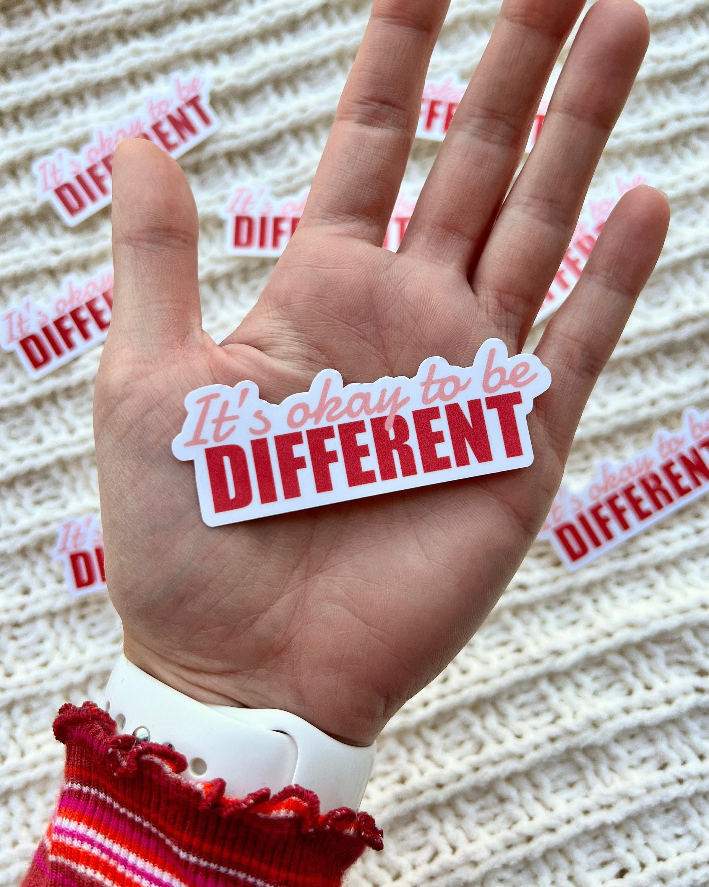It's Okay to Be Different Sticker Positivity Quote - Etsy