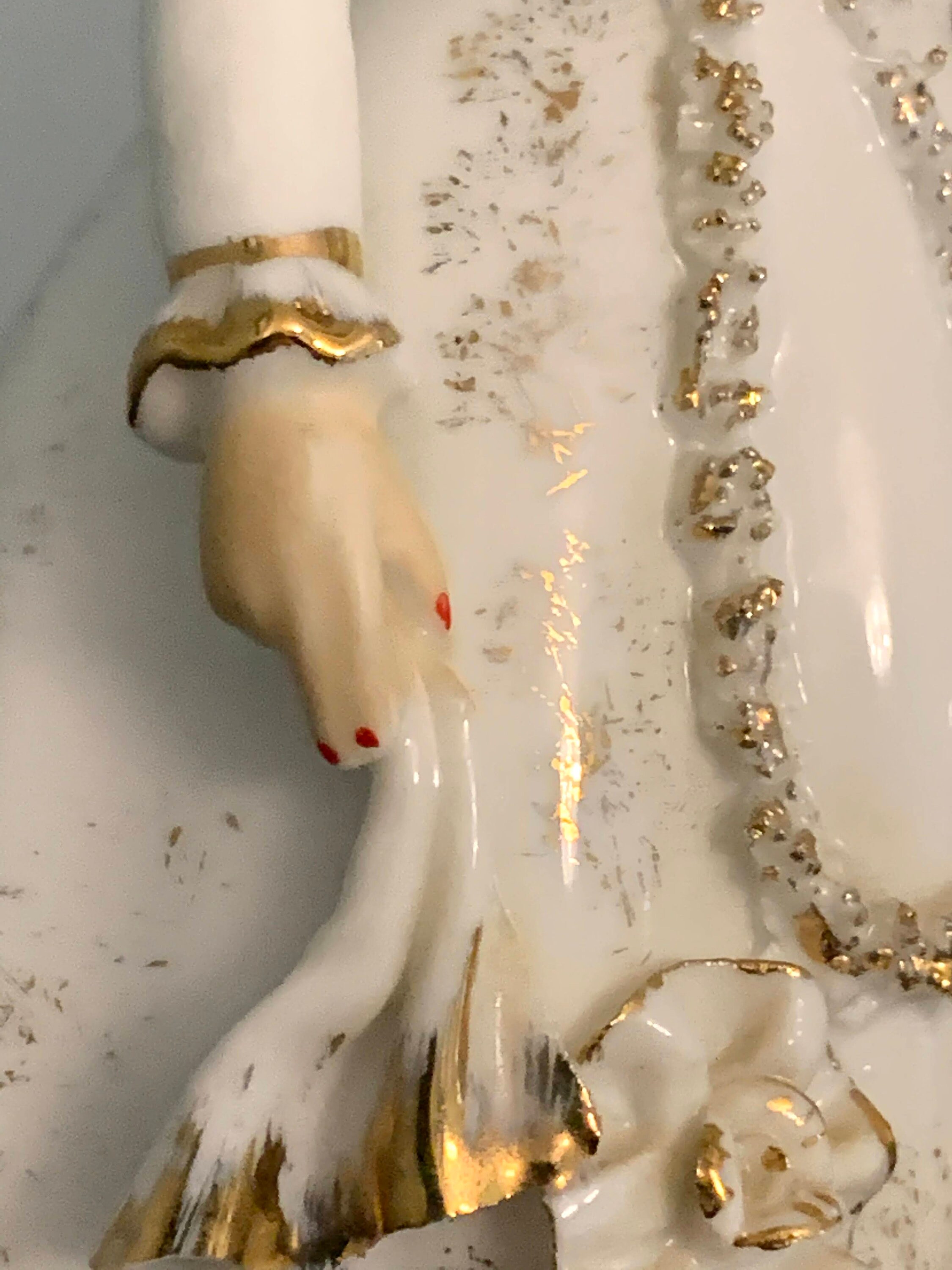 Lefton Handpainted Lady Figurine ca. 1940 - Etsy España