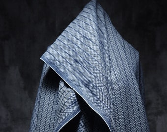 Woven Denim Fabrics, Jacquard Texture Fabric, Blue Cotton Fabric, Thick ...