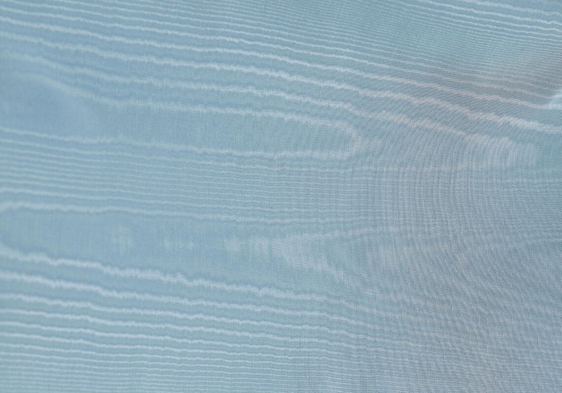Blue Moire Patterned Jacquard Fabric, Water Ripple Fabric, Striped ...