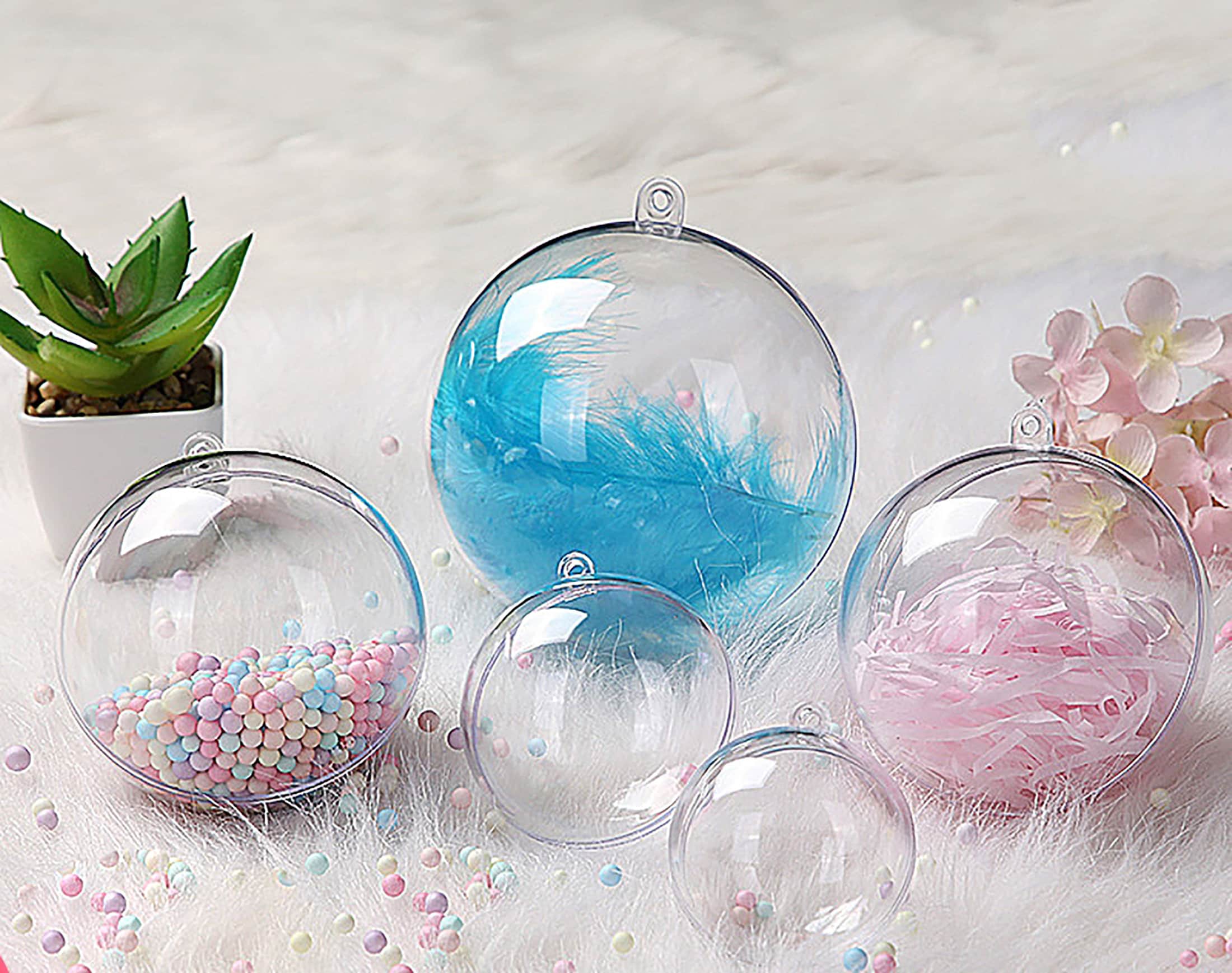 Clear Fillable Hanging Balls, Round Hollow Ball, Transparent Spheres ...