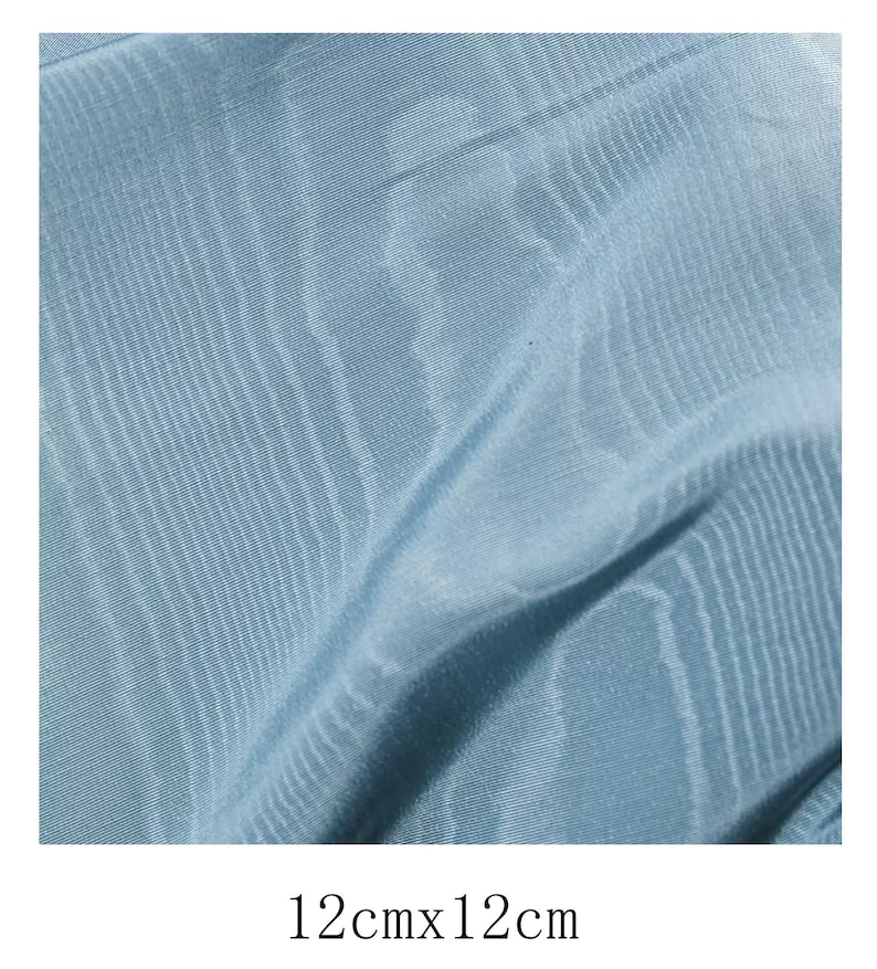 Blue Moire Patterned Jacquard Fabric, Water Ripple Fabric, Striped ...