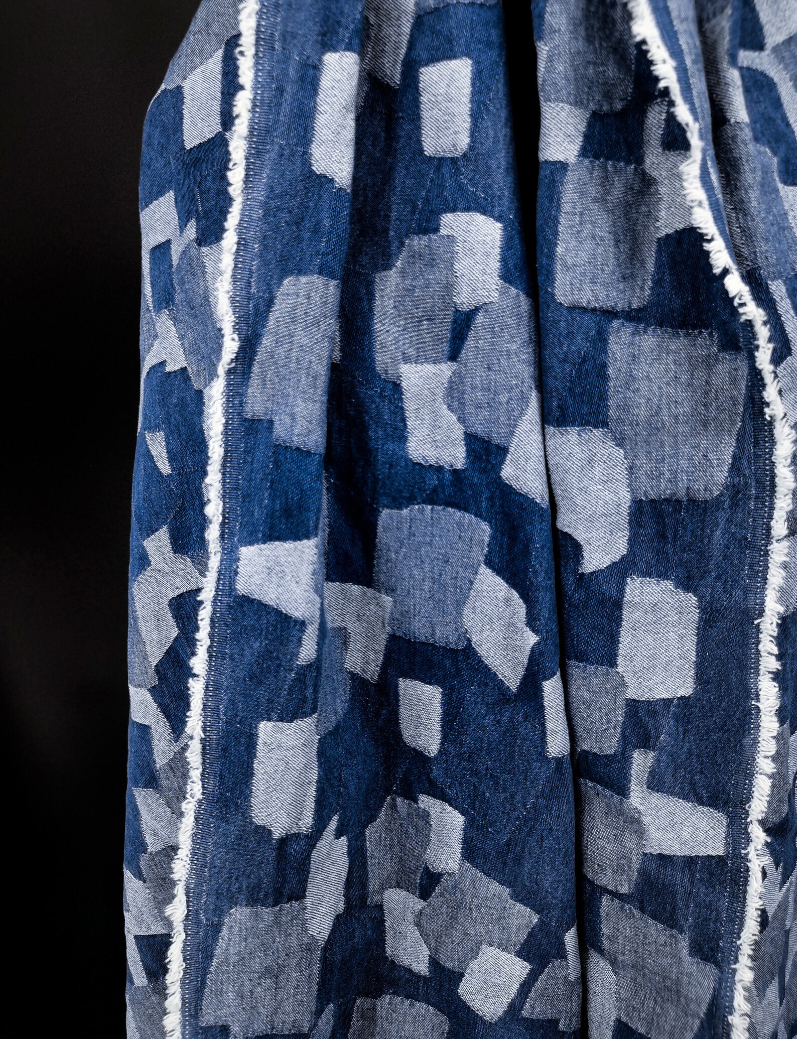 Plaid Denim, Patchwork Denim, Pure Cotton Denim Fabric, Blue Denim ...