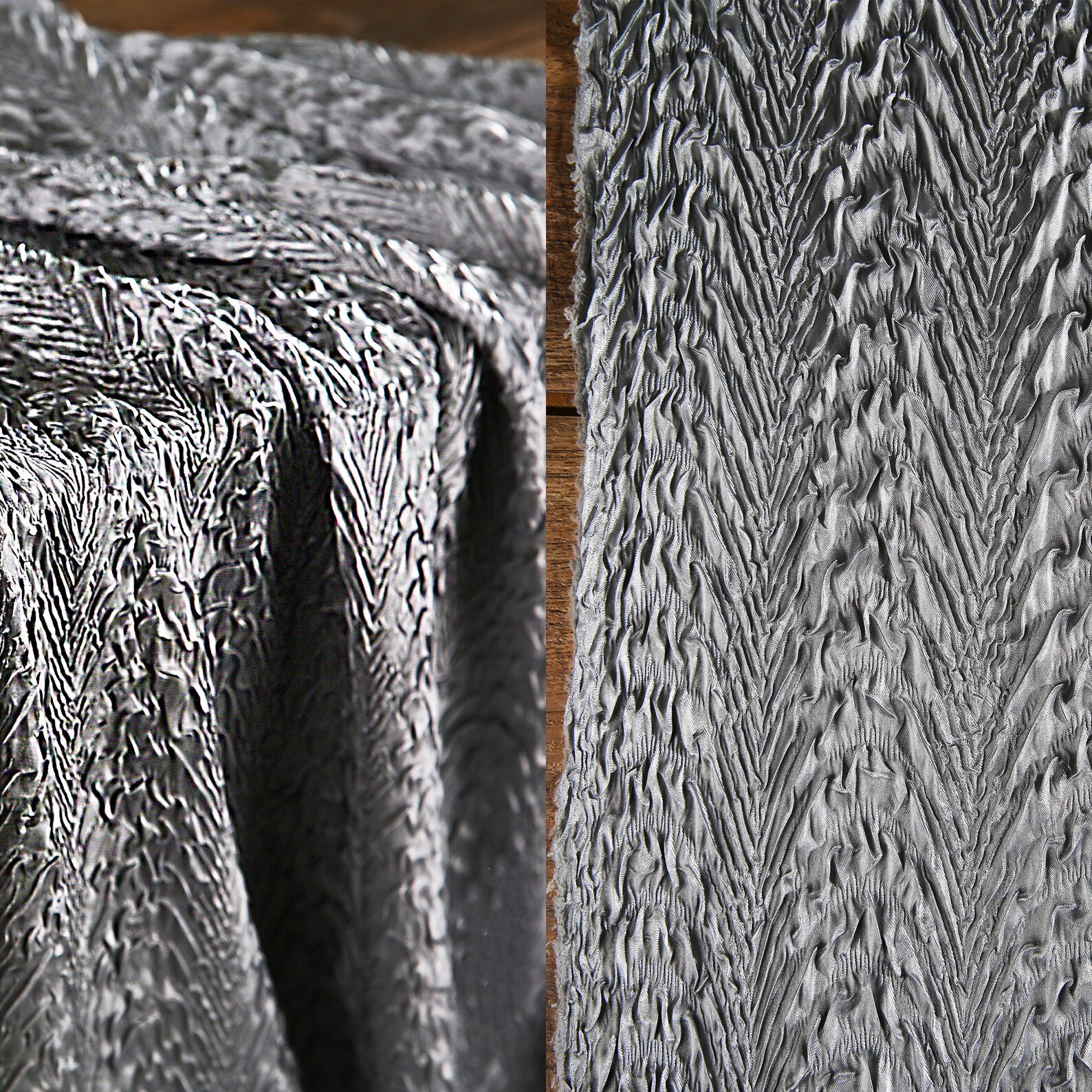 Dragon Scale Fabric 3D Grey Pleated Fabric Texture Fabric - Etsy