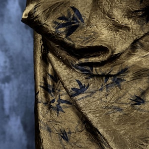 100% Acetic Acid Fabric, Printed Bamboo Leaf Fabric, Designer Fabric ...