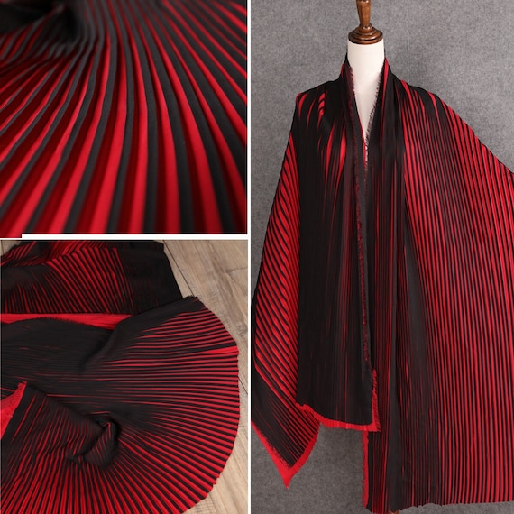 Red Black Fabric