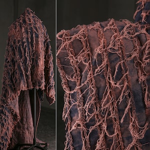 Rust Colored Denim Fabric, Cotton Denim Fabric, Tie-dyed Fabric ...