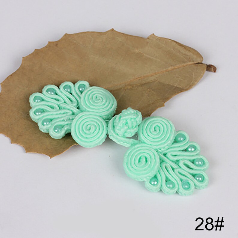 Chinese Frogs Buttons Dark Green Knots Bead Black Woven - Etsy