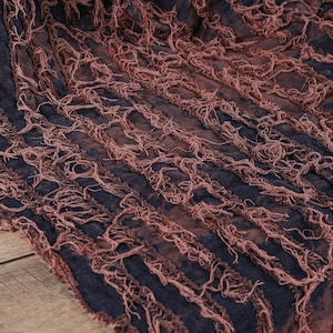 Rust Colored Denim Fabric, Cotton Denim Fabric, Tie-dyed Fabric ...