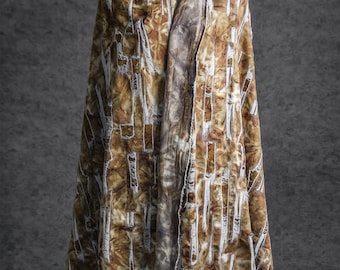 Rust Colored Denim Fabric, Cotton Denim Fabric, Tie-dyed Fabric ...