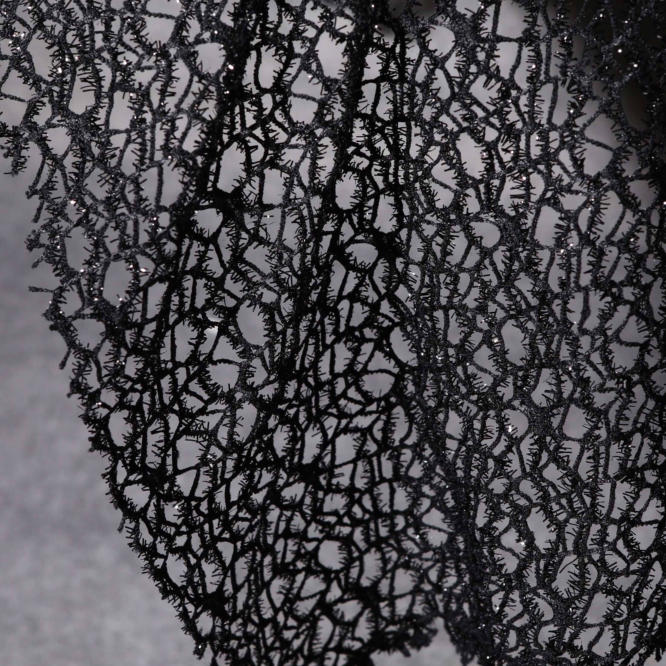 Pure Color Mesh Fabric Black Woven Bright Silk Mesh Creative | Etsy