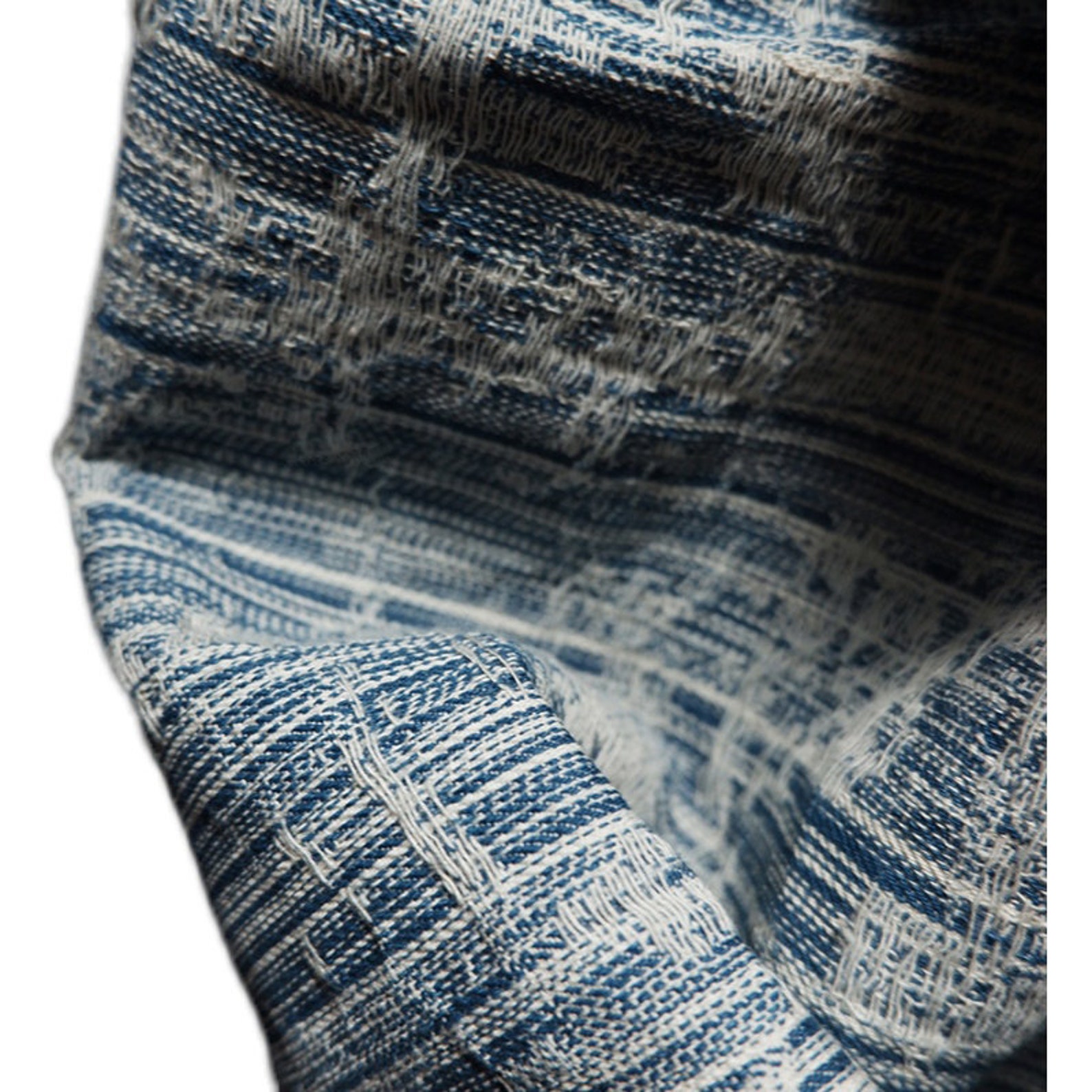 Blue Denim Fabric Jacquard Cowboy Fabric Cross Vertical | Etsy