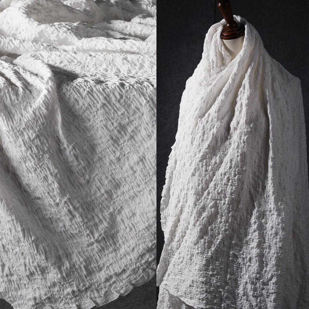 Pleated- Regenerated Cotton Embroidery Pleats Irregular 3d Special ...