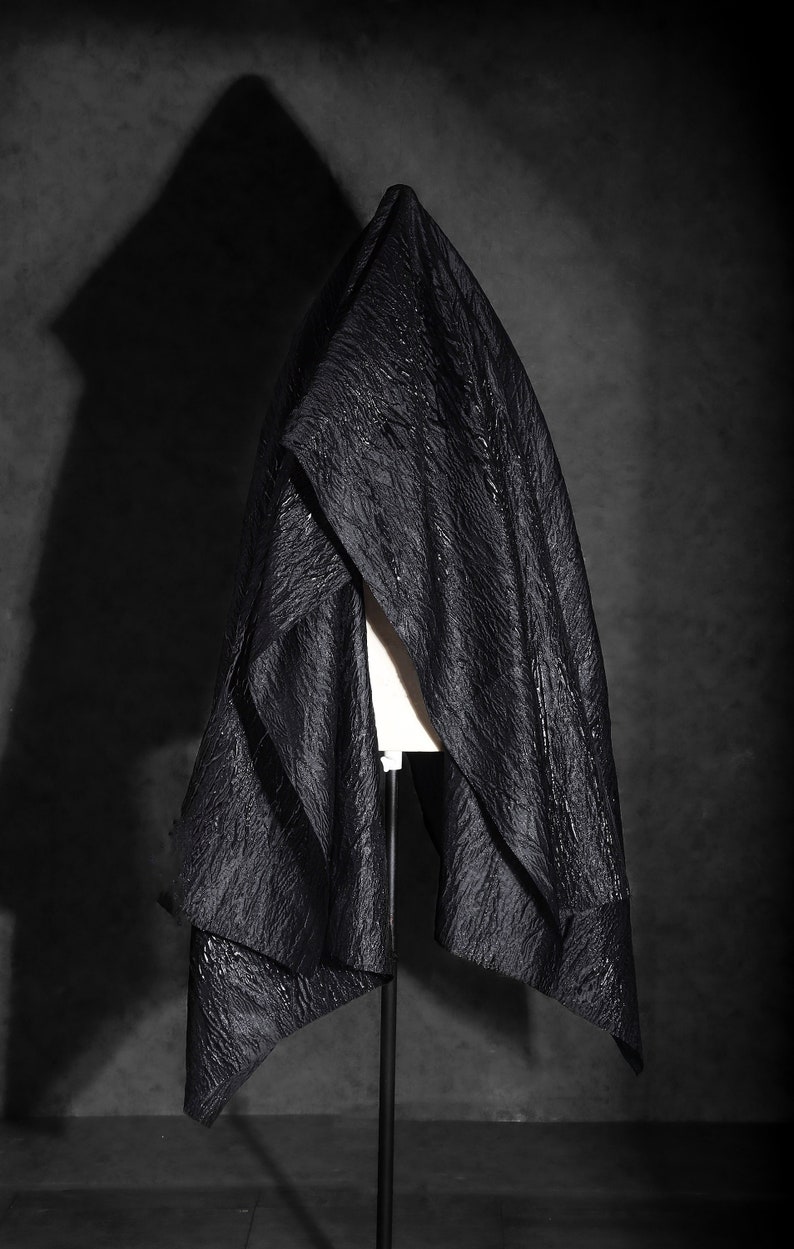 Black Brocade Fabric, 3D Embossed Fabric, Gilt Jacquard Fabric, Double ...