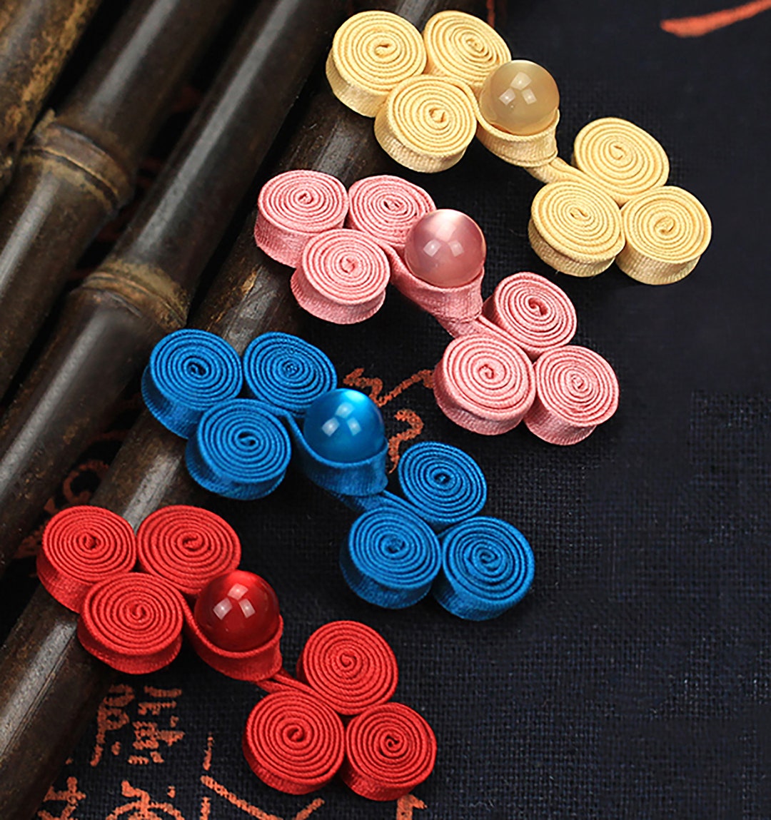 Red Cloth Butoons,orange Knots Bead Chinese Frogs Buttons,jacket ...