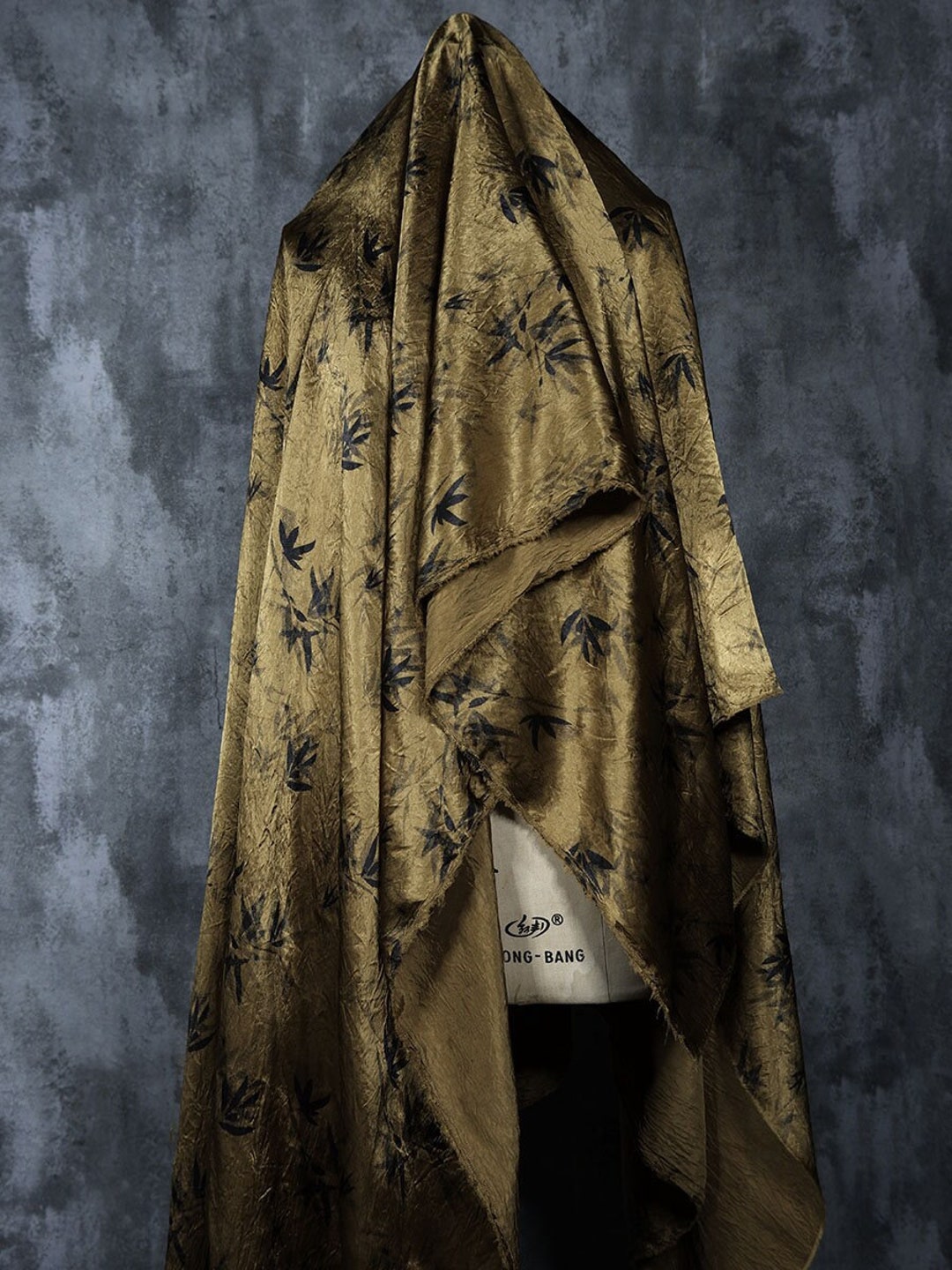 100% Acetic Acid Fabric, Printed Bamboo Leaf Fabric, Designer Fabric ...