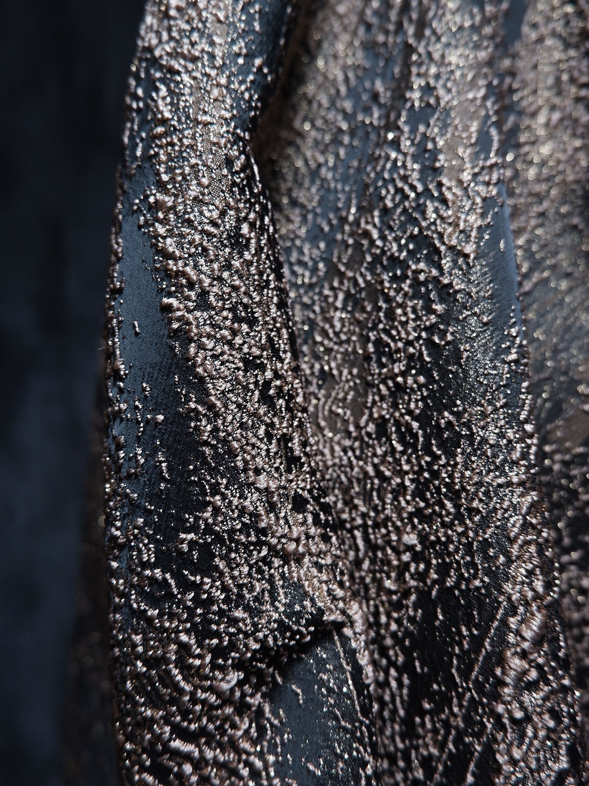 Jacquard Fabric Black Gold Particle Fabrics 3D Irregular - Etsy