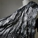 Silvery Black Fabric, Texture Fabric, Pleated Fabric, Water Wrinkle ...
