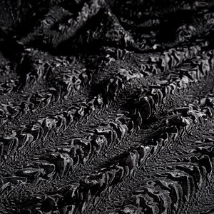 Black Scale Fabric- 3D Grey Pleated Fabric- Texture Fabric- Concave and ...