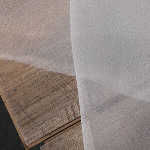 White See-through Fabric, Mesh Fabric, Soft Yarn Fabric, Pleated ...