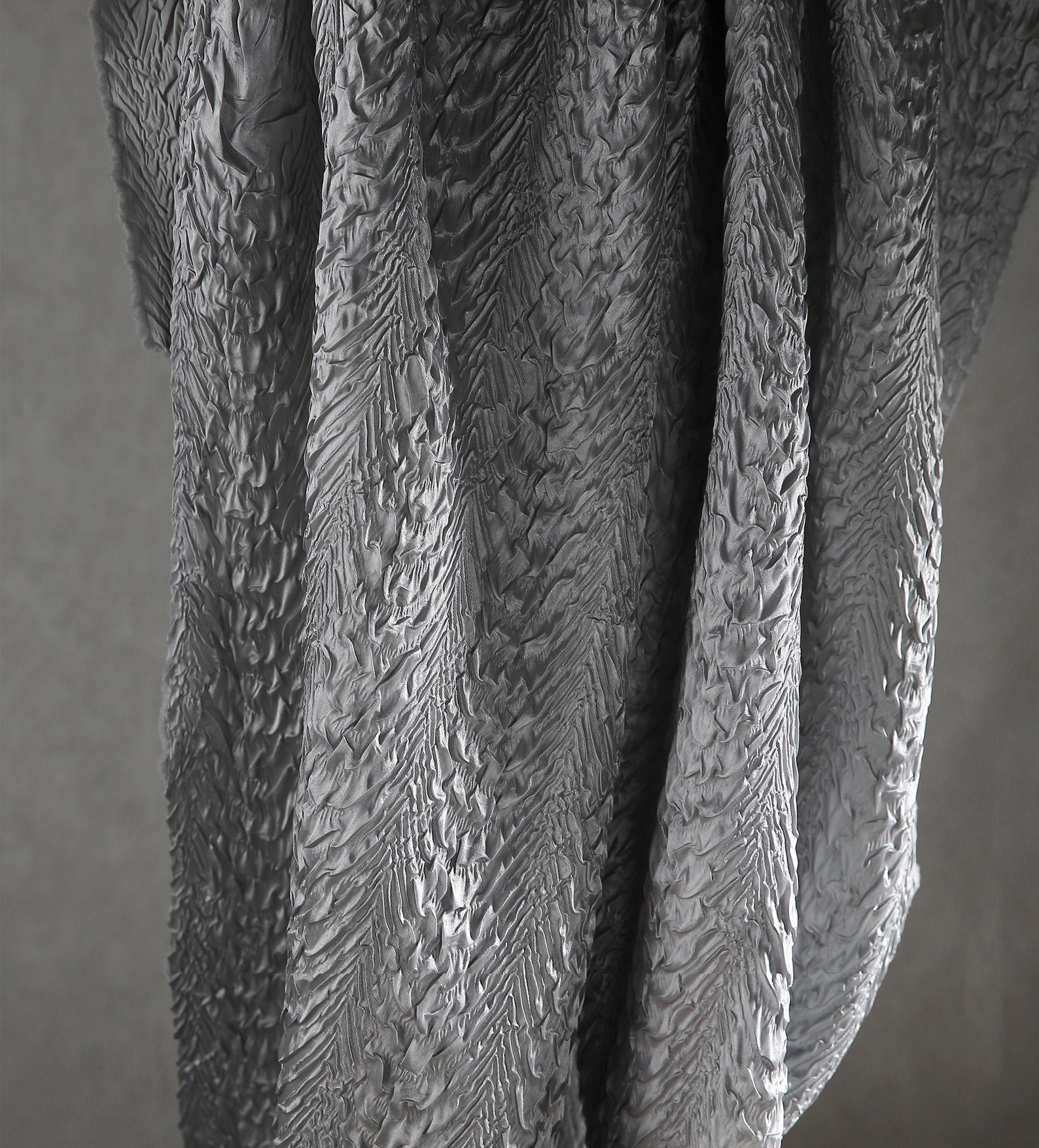 Dragon Scale Fabric 3D Grey Pleated Fabric Texture Fabric Concave and ...