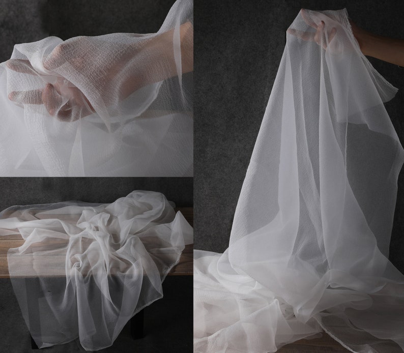 White See-through Fabric Mesh Fabric Soft Yarn Fabric - Etsy