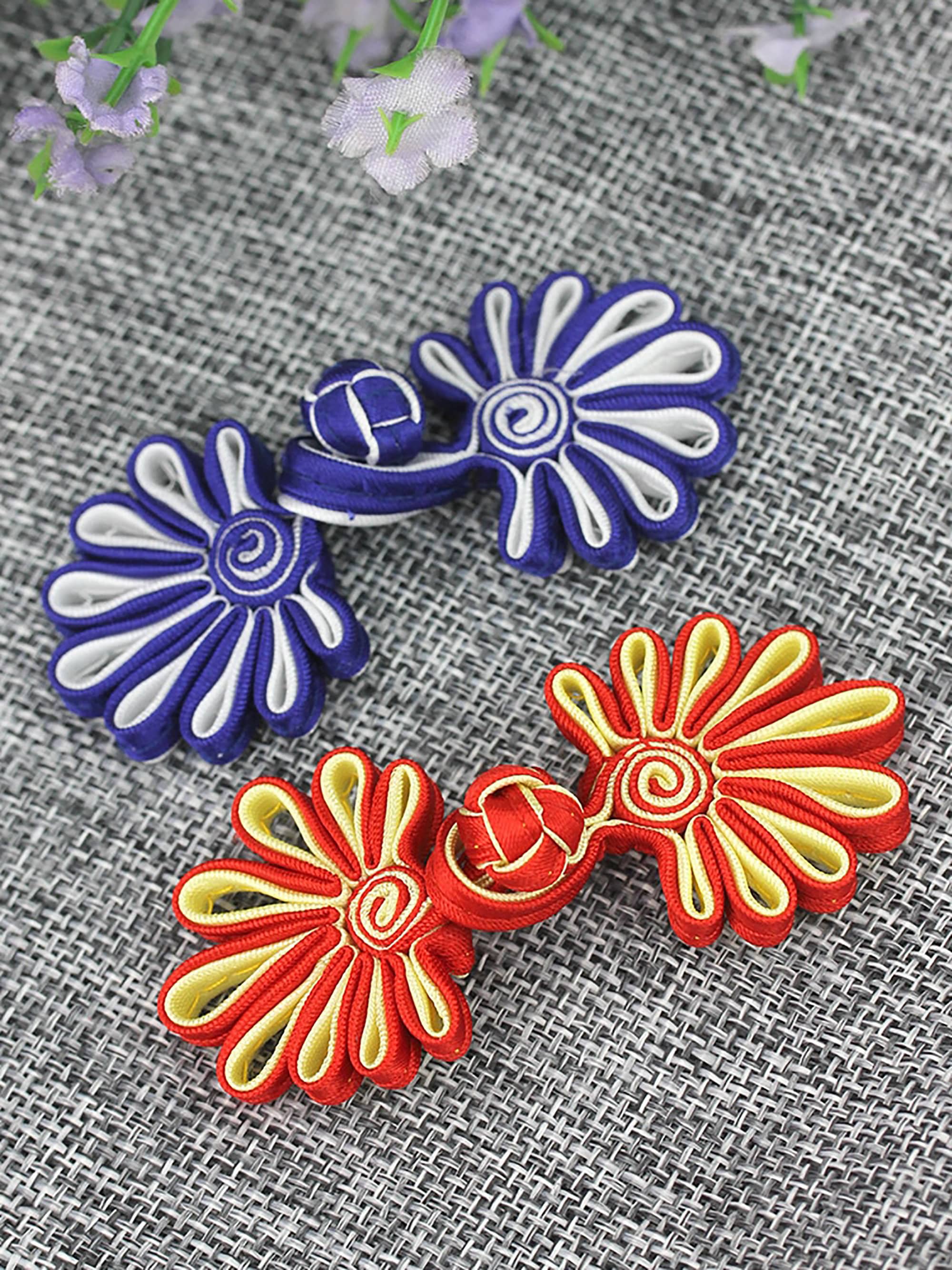 Red vintage cloth butoons,orange knots bead chinese frogs buttons ...