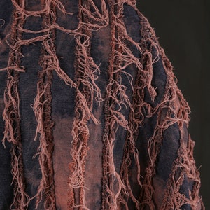 Rust Colored Denim Fabric, Cotton Denim Fabric, Tie-dyed Fabric ...