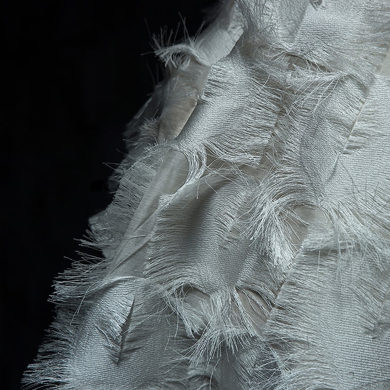 Tassel Fabric 3D Eye Pattern Fabric Black Feather Fabric - Etsy