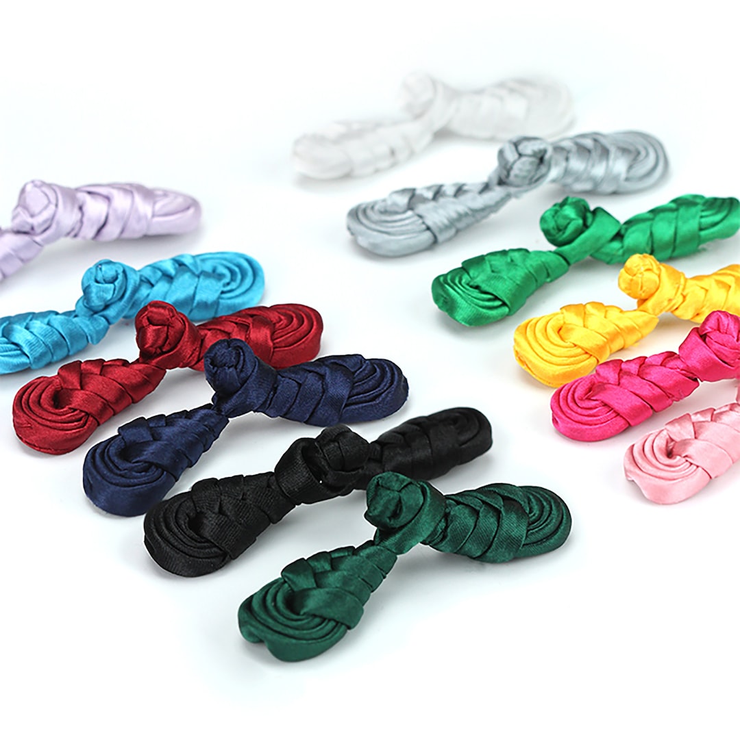 Purple Chinese Frogs Buttons,blue Fabric Buttons, Pink Cloth Button ...