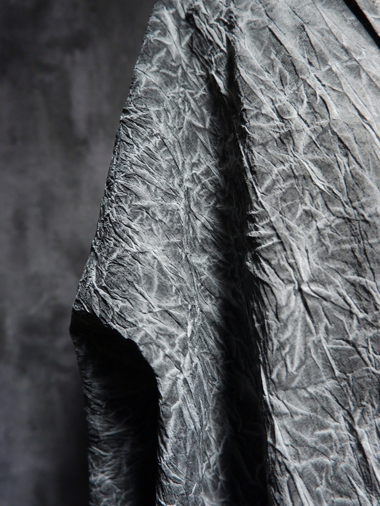 Grey Wrinkled Fabric, Imitation of Dirty Fabric, Fold Dress Fabric, 3D ...