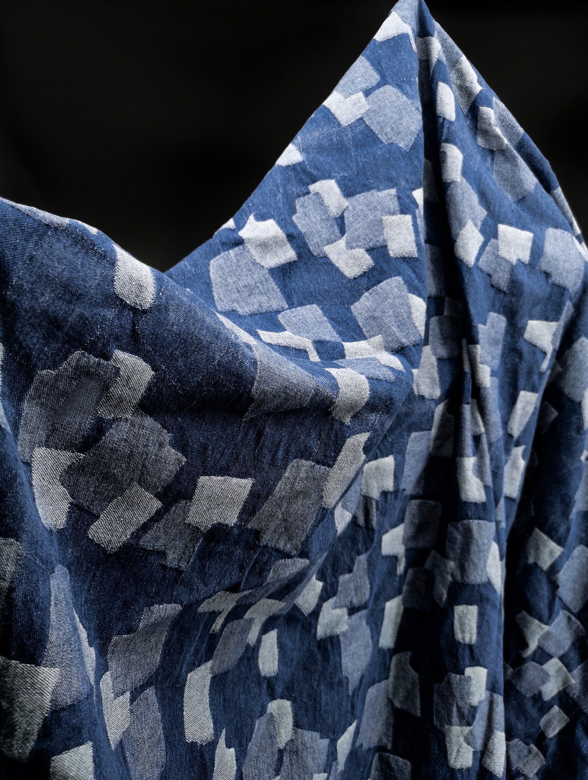 Plaid Denim, Patchwork Denim, Pure Cotton Denim Fabric, Blue Denim ...