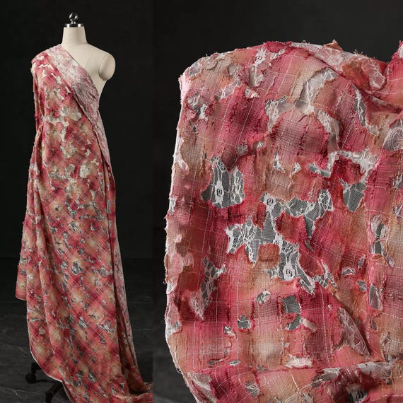 Tattered White Fabric