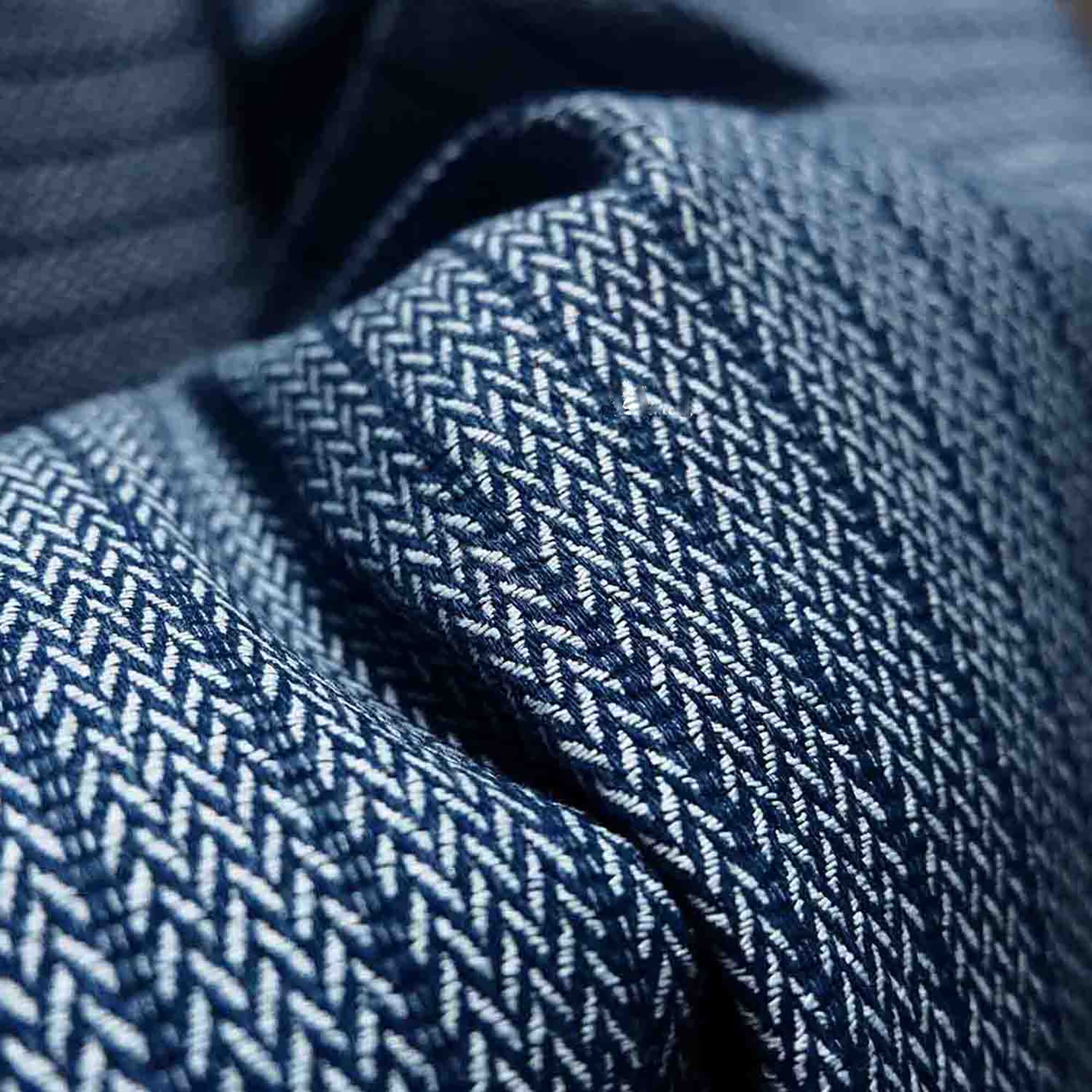 Texture Denim Fabrics Yarn-dyed Twill Pattern Fabric Woven - Etsy