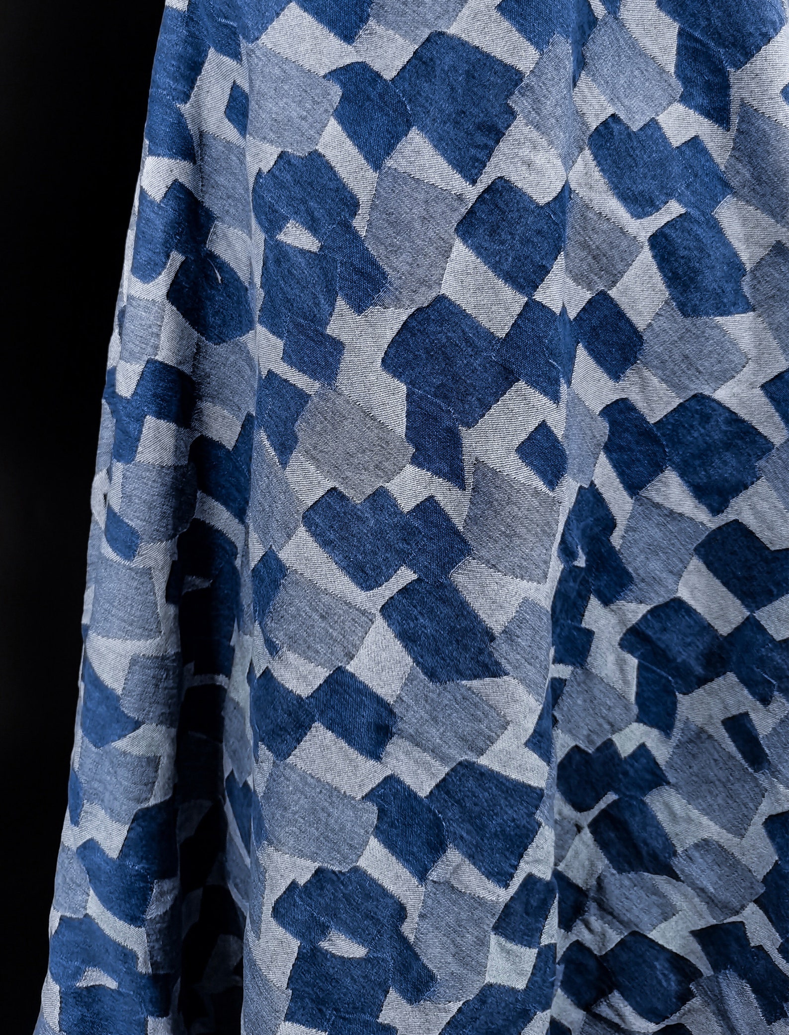 Plaid Denim, Patchwork Denim, Pure Cotton Denim Fabric, Blue Denim ...