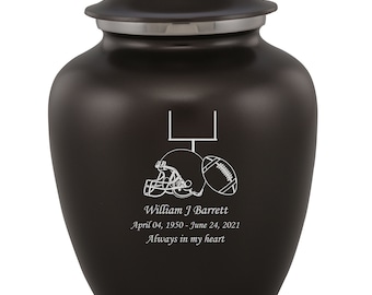 Custom Engraved Football Cremation Urn - Etsy
