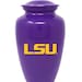LSU Tigers Louisiana State University Memorial Cremation Urn --- Purple ...