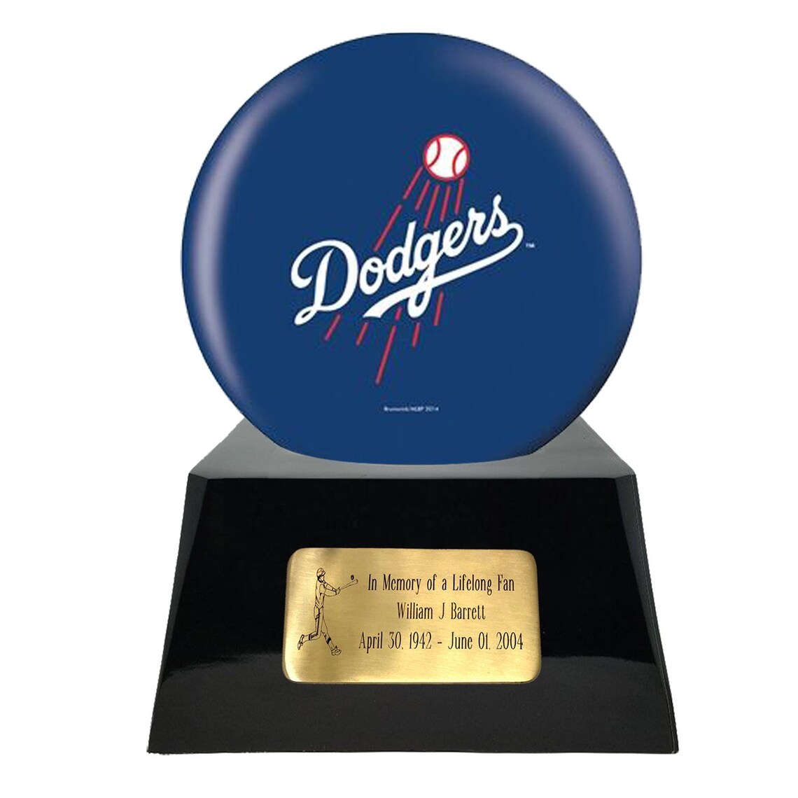 Baseball Cremation Urn With Optional Los Angeles Dodgers Ball - Etsy