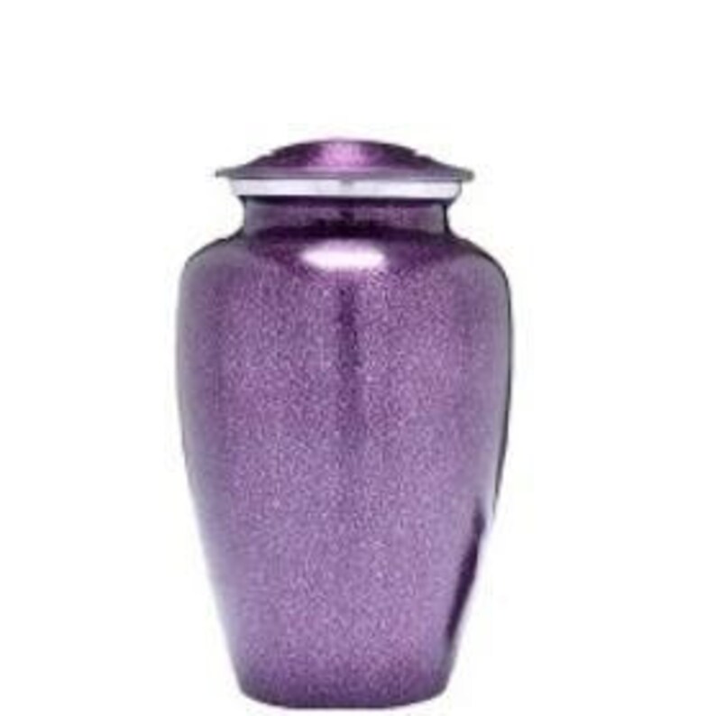 Classic Violet Purple Alloy Cremation Urn - Etsy