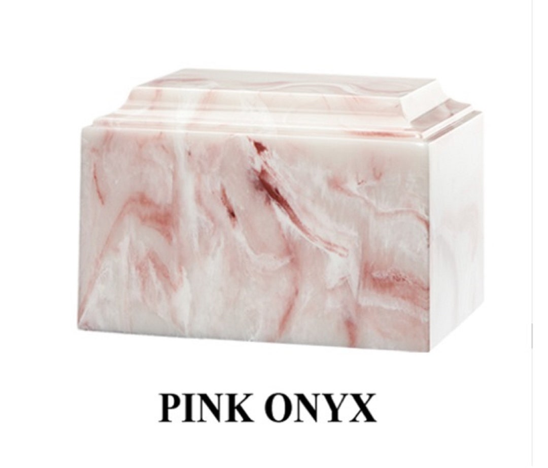 Pink Onyx Cultured Marble Urn - Etsy