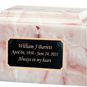 Pink Onyx Cultured Marble Urn - Etsy