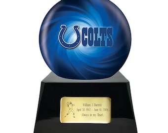 Football Cremation Urn With Optional Greenbay Packers Ball Decor and ...